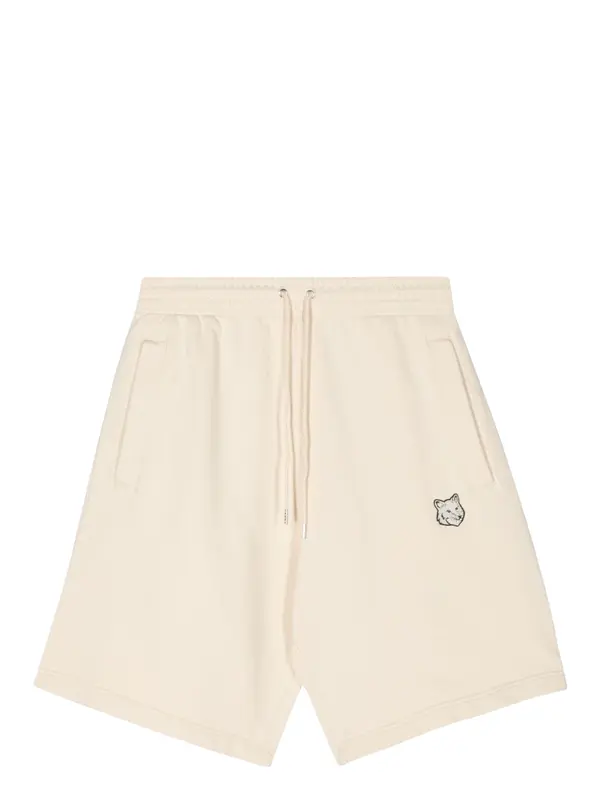 Maison Kitsuné Fox-patch Track Shorts - Neutrals