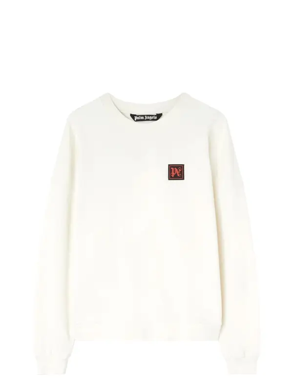 Palm Angels Paxhaas Crew-neck Sweatshirt - White