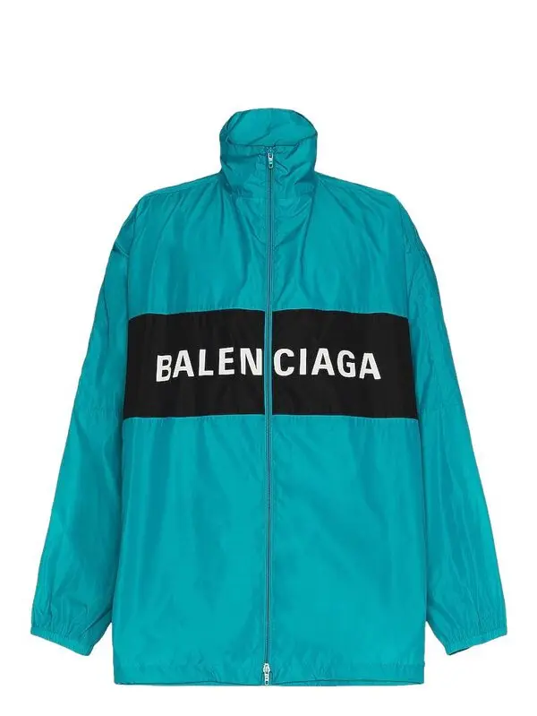 Balenciaga Logo Jacket - Turquoise