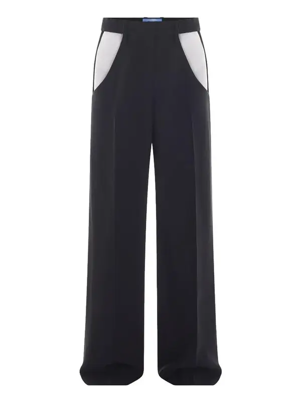 MUGLER Cut Out Trousers - Black