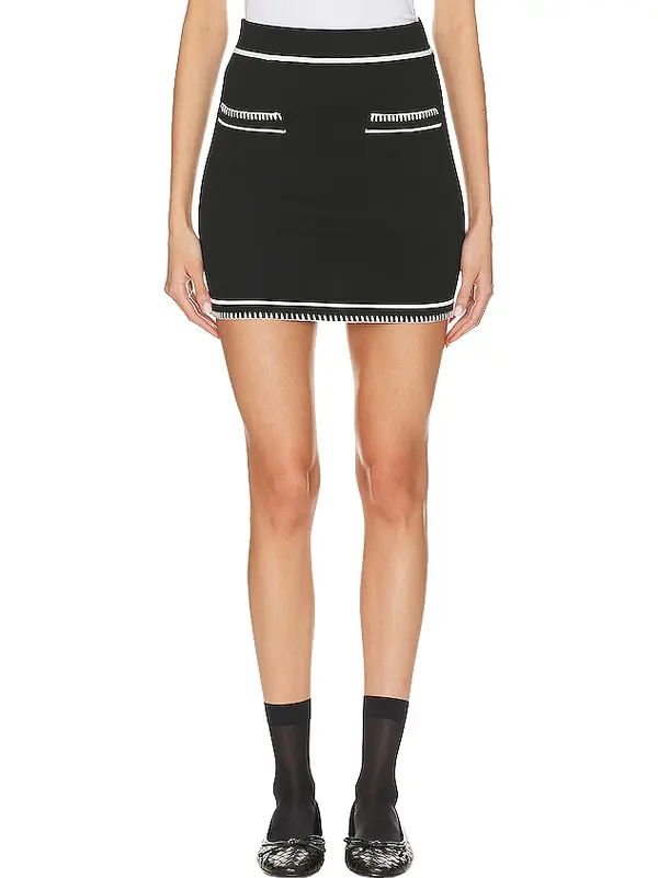 SNDYS Beverly Mini Skirt - Black