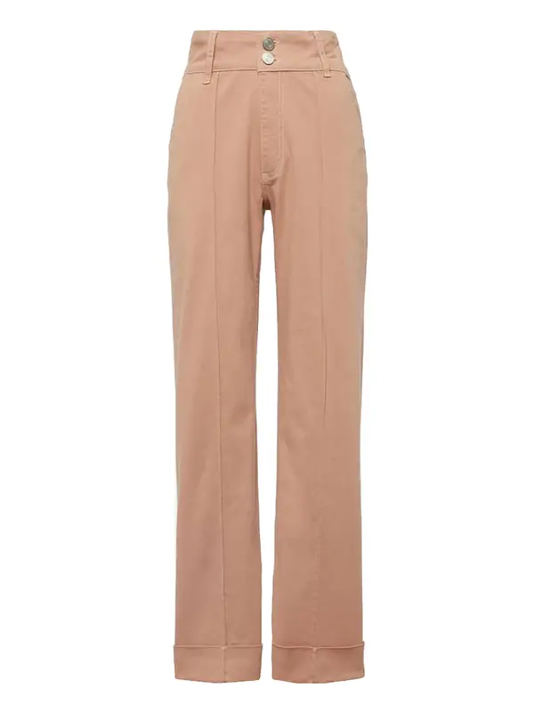 FRAME 70s High-rise Straight-leg Jeans - Pink