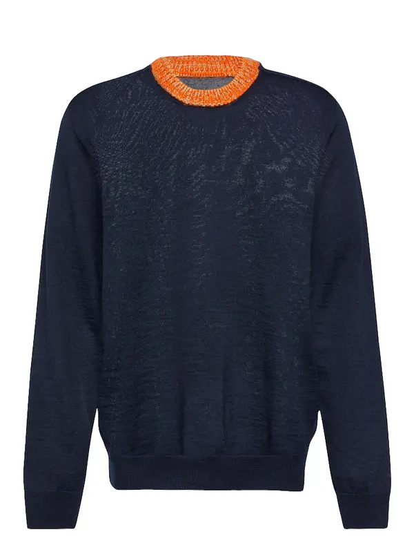 MAISON MARGIELA Wool Sweater - Blue