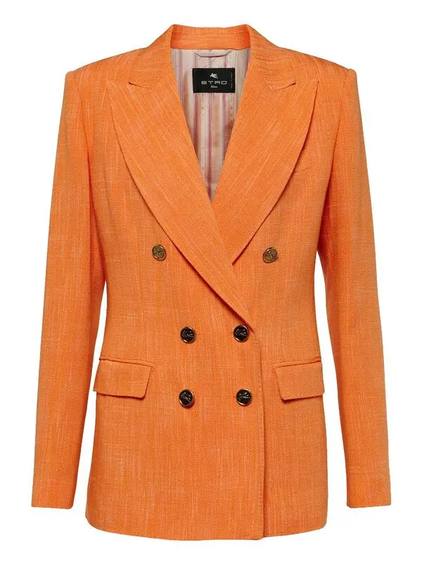 Etro Double-breasted Blazer - Beige
