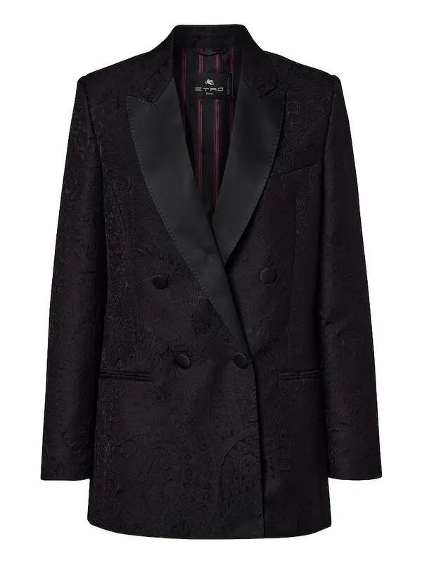 Etro Double-breasted Blazer - Black