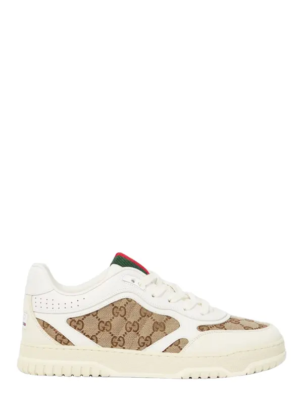 Gucci Re-web Gg Canvas Sneakers - White