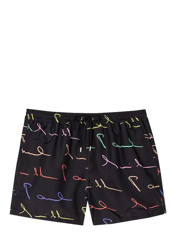Paul Smith Handwritten Logo Swim Shorts - Black