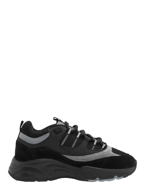 CLEENS Aero Runner Panelled Sneakers - Black Grey