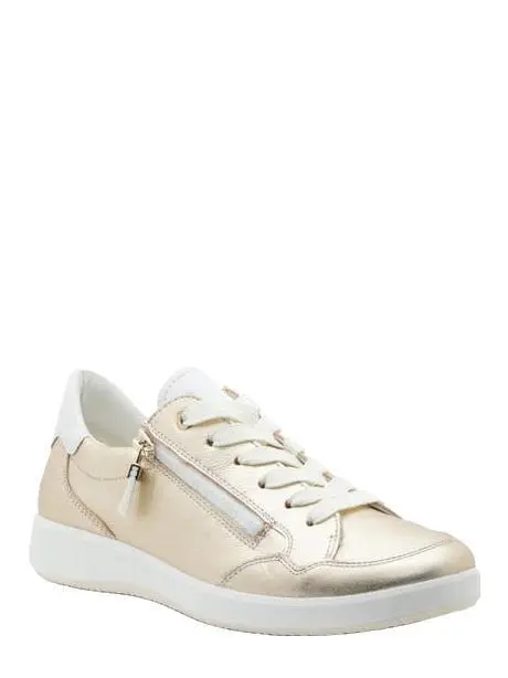 ARA Ramona Metallic Sneakers - Platinum