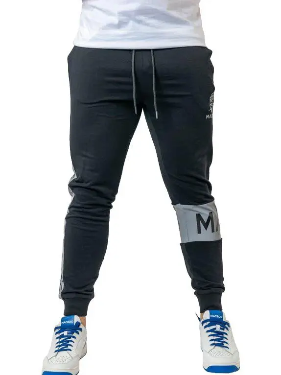 MACEOO Insignia Skinny Fleece Joggers - Black