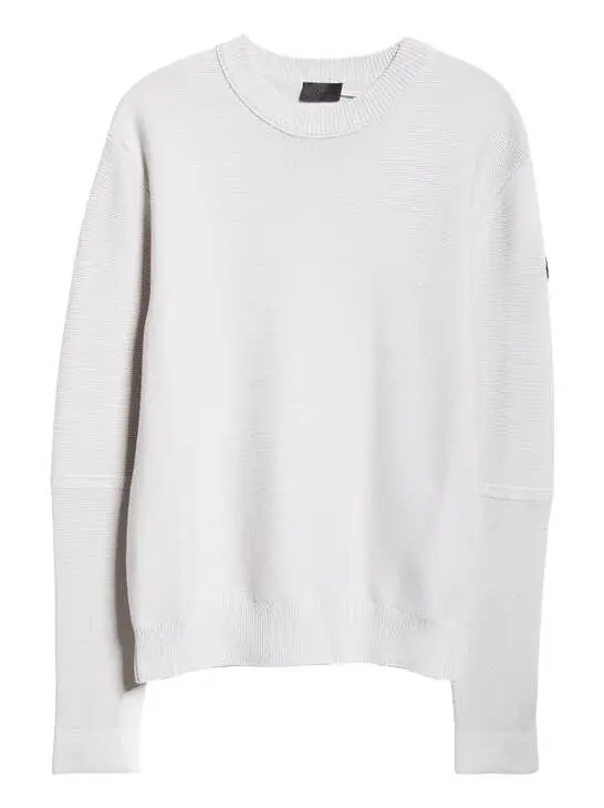 Moncler Cotton Crewneck Sweater - Hint Of Gray