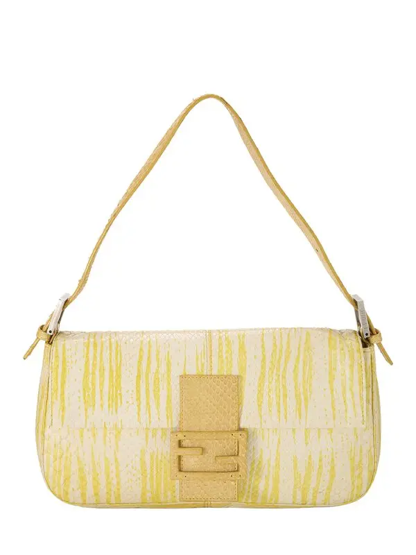 Fendi Python Baguette - Yellow