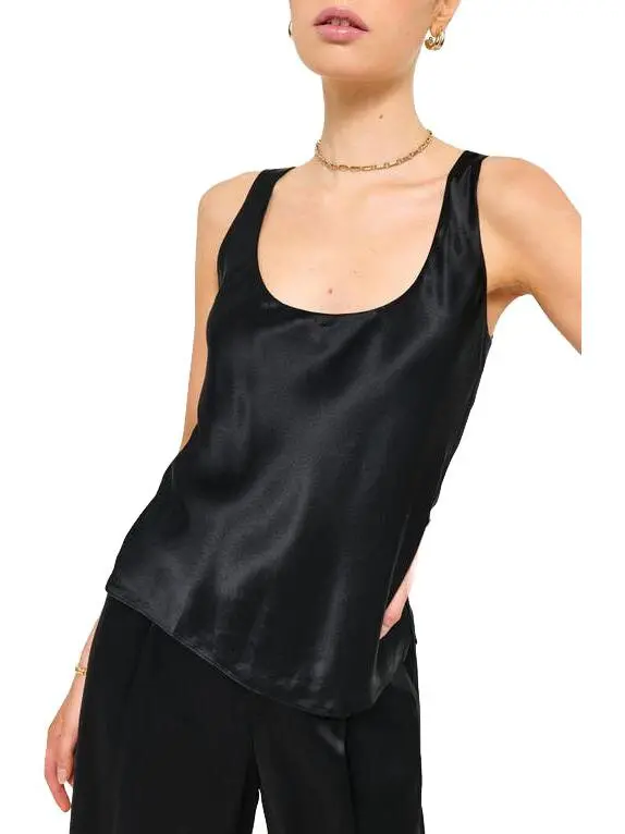 Cami Nyc Andressa Silk Shell - Black