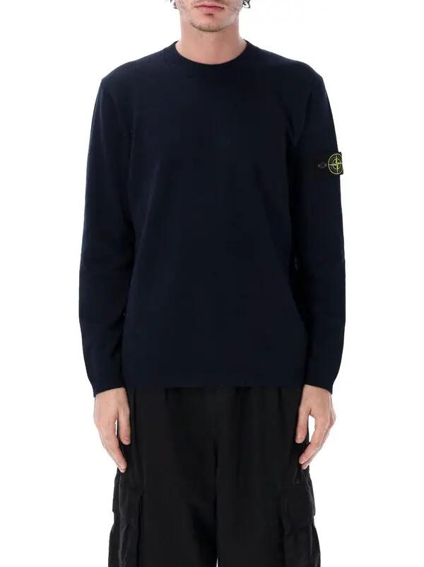 Stone Island Cotton Knit Jumper - Navy