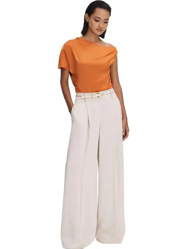 Anna Quan Astra Satin Top - Kumquat
