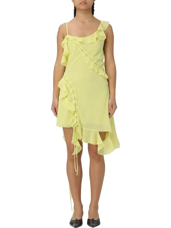 Acne Studios Ruffled Dress - Yellow