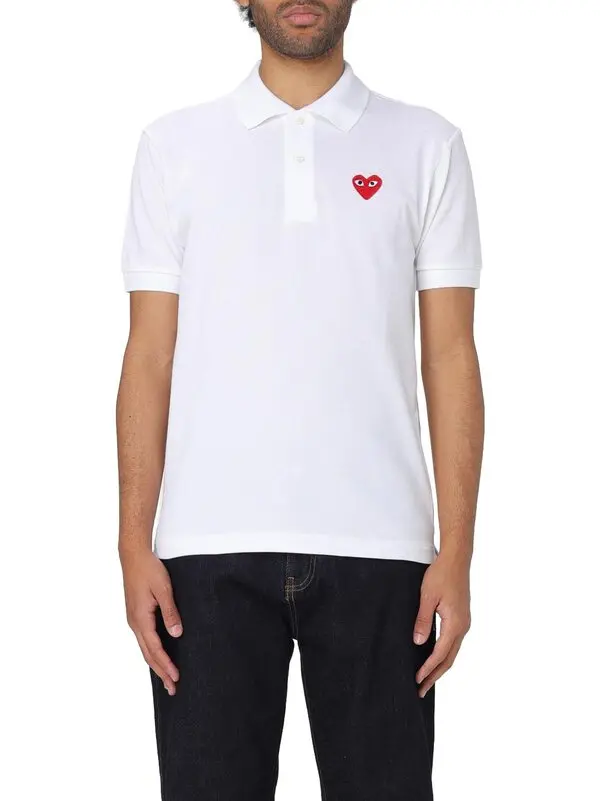 Play Comme Des Garcon Polo Shirt - White