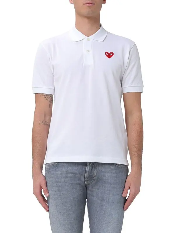 Play Comme Des Garcon Polo Shirt - White