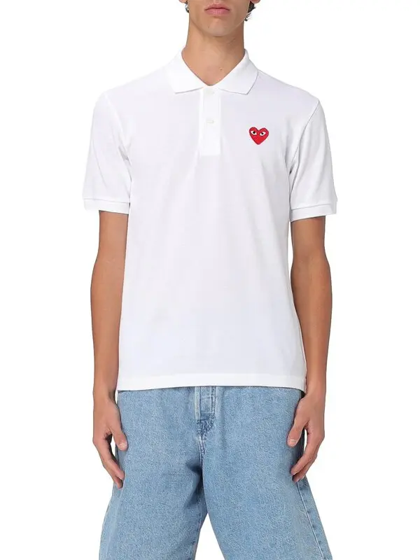 Play Comme Des Garcon Polo Shirt - White