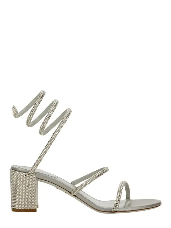 Rene Caovilla Heeled Sandal - Silver