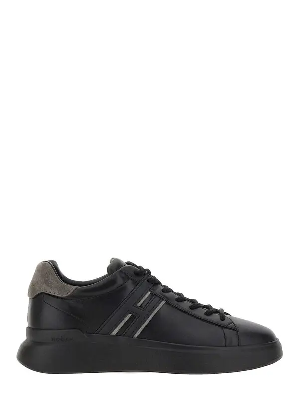 Hogan H580 Leather Sneakers - Black