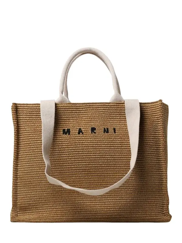 Marni Raffia Tote Bag - Natural