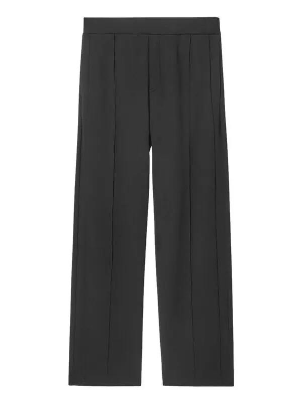 Cos Pintucked Straight-leg Pants - Black