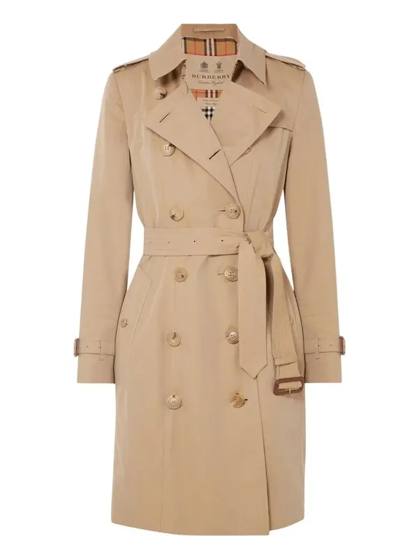 Burberry Chelsea Organic Cotton-gabardine Trench Coat - Neutrals