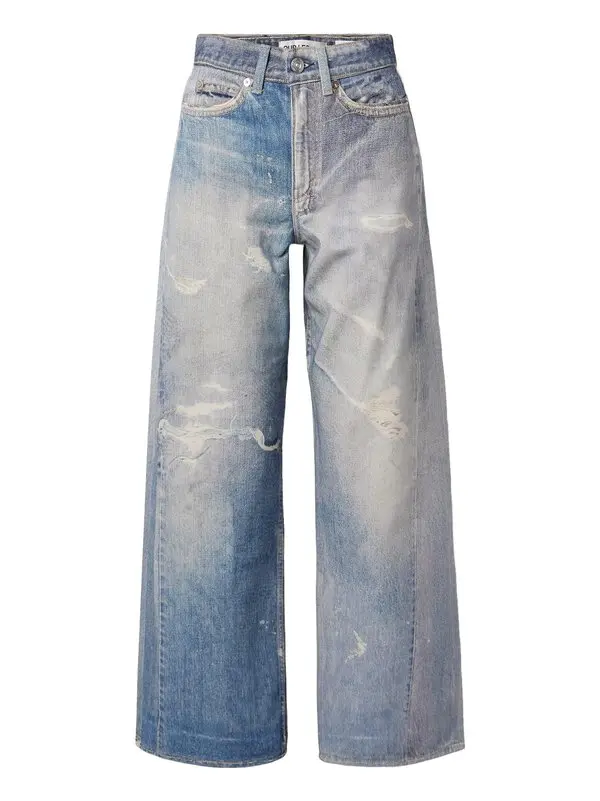 Our Legacy Printed Boyfriend Jeans - Blue