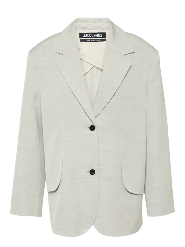 Jacquemus La Veste Titolo Oversized Blazer - Grey