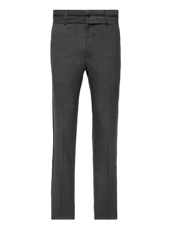 UNDERCOVERISM Slim Fit Wool Trousers - Grey