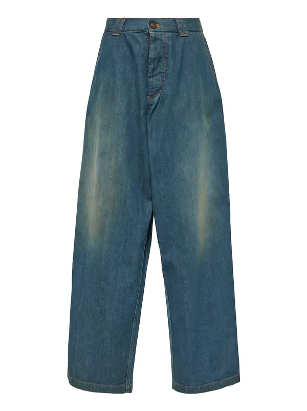 MAISON MARGIELA Americana Mid-rise Wide-leg Jeans - Blue