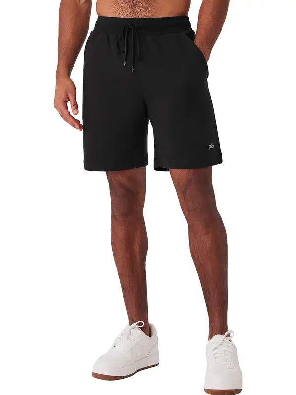 Alo Yoga Micro Waffle Fast Break 7" Short - Black