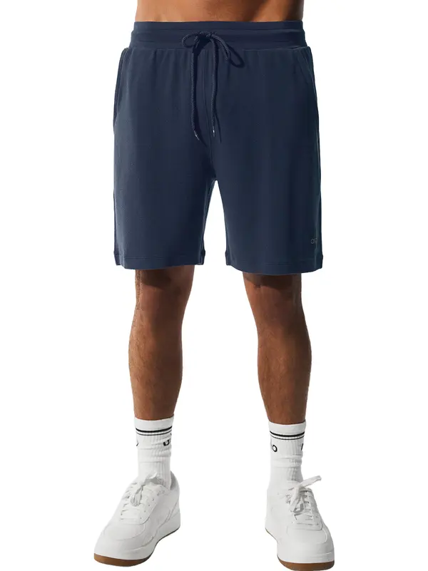 Alo Yoga Micro Waffle Fast Break 7" Short - Navy