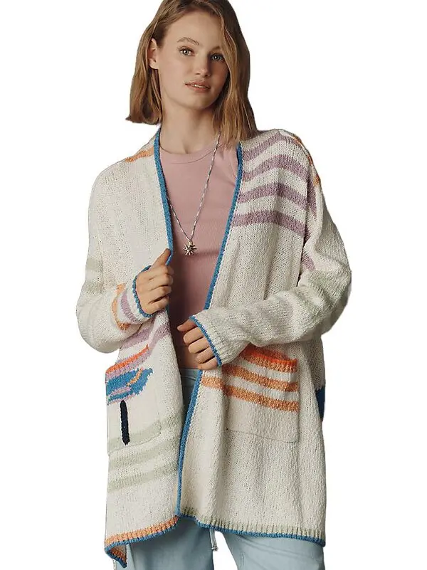 Maeve Open Front Cardigan Sweater - Ivory