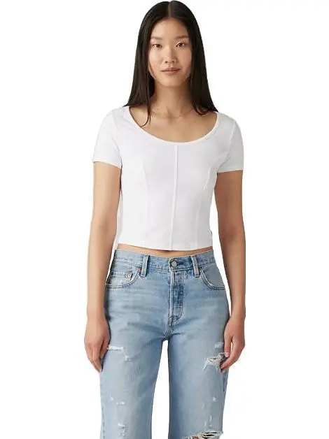 LEVI'S Mars Corset T-shirt - White