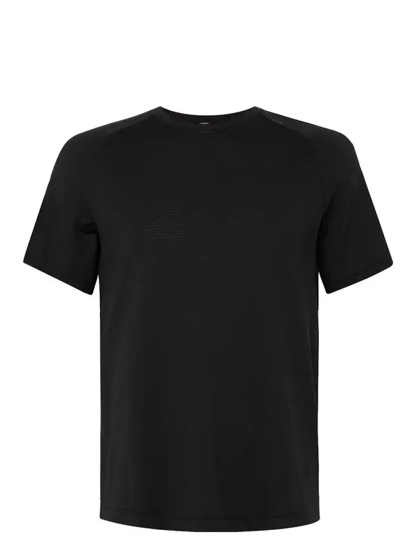 Lululemon License To Train Stretch Recycled-mesh T-shirt - Black