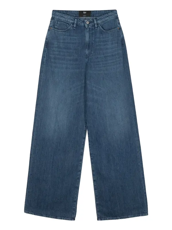 3x1 High-rise Wide-leg Jeans - Blue