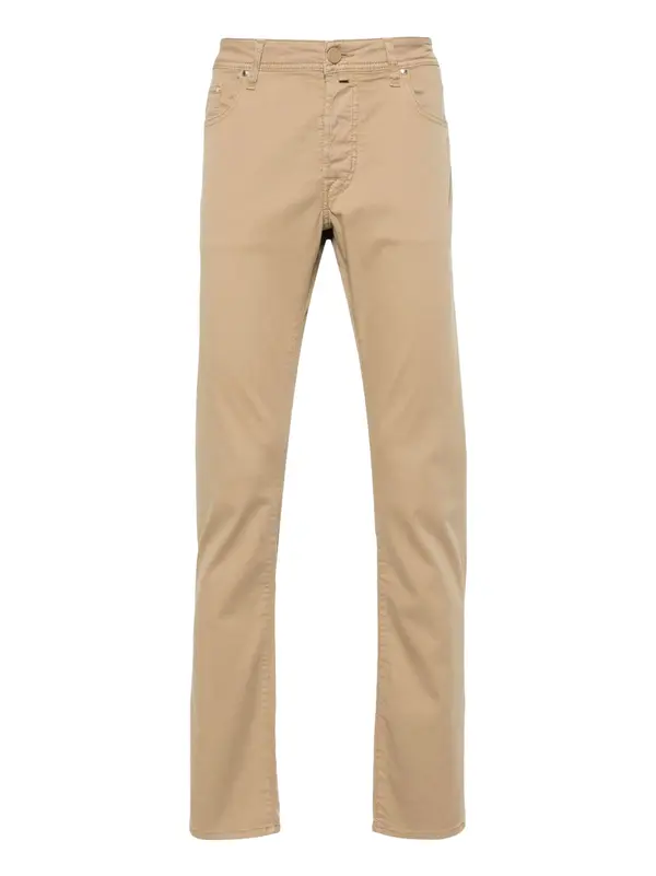 Jacob Cohen Bard Slim-cut Trousers - Neutrals