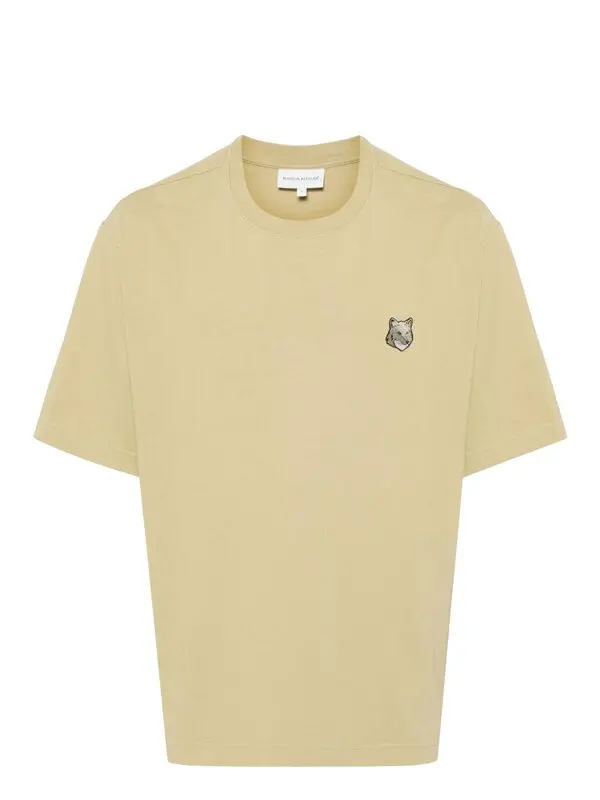 Maison Kitsuné Bold Fox Head-patch T-shirt - Neutrals