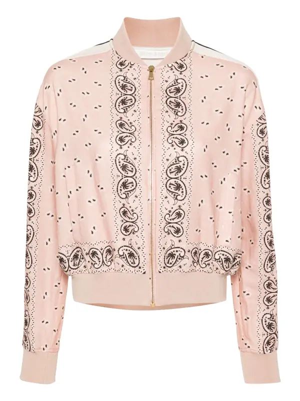 Palm Angels Paisley-print Bomber Jacket - Pink