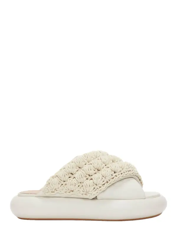 JW Anderson Popcorn Twist Platform Sandals - White