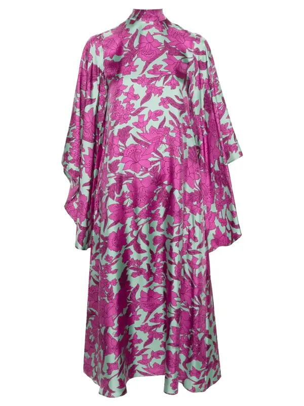 La DoubleJ Magnifico Floral-print Maxi Dress - Purple