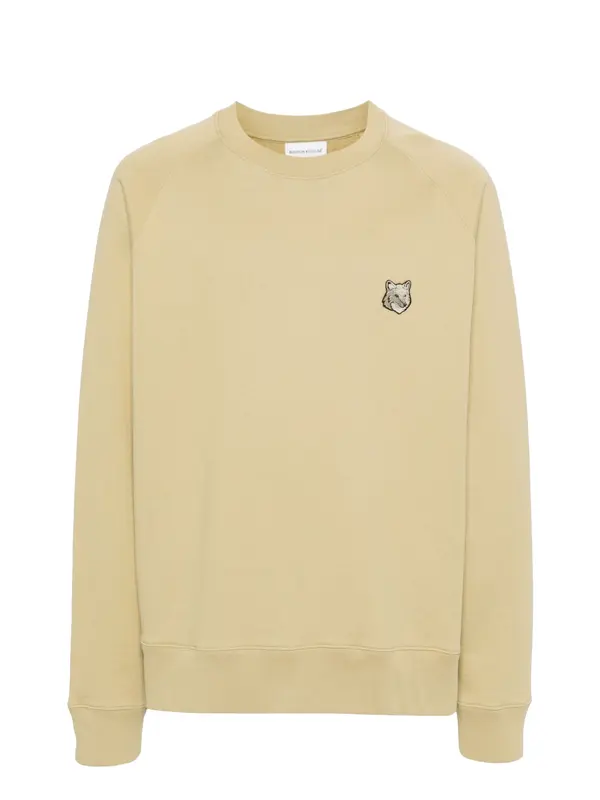 Maison Kitsuné Bold Fox Head Cotton Sweatshirt - Green