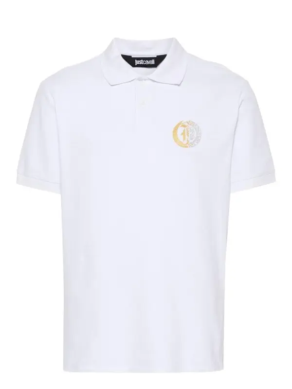 Just Cavalli Logo-print Polo Shirt - White