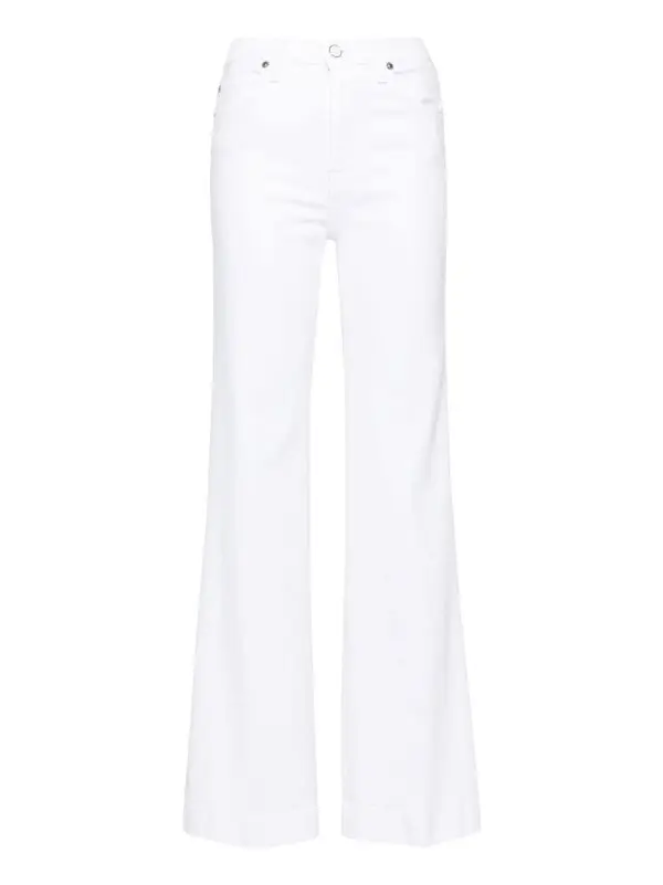 7 For All Mankind Modern Dojo Flared Jeans - White
