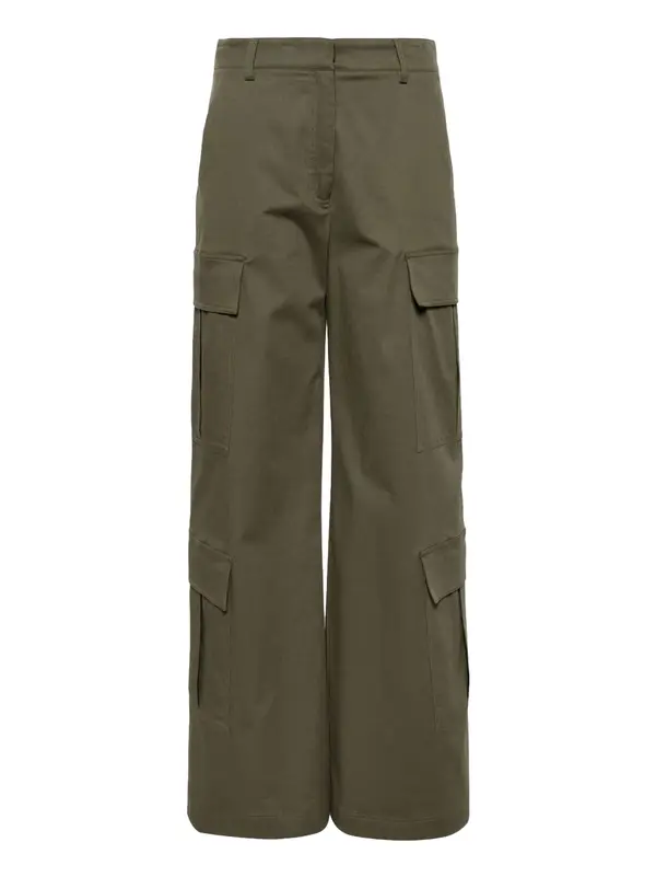 Moschino Wide-leg Cargo Trousers - Green