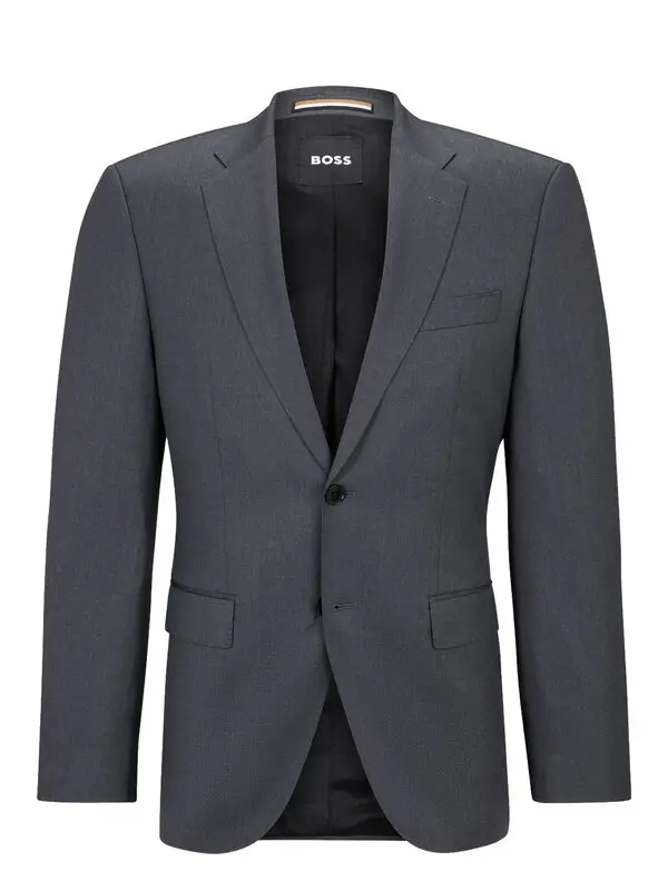 BOSS Single-breasted Fitted Blazer - Grey