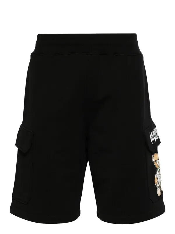 Moschino Teddy Bear-print Bermuda Shorts - Black
