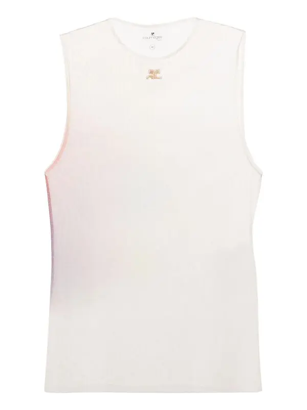 COURREGES Aura Tulle Top - Neutrals